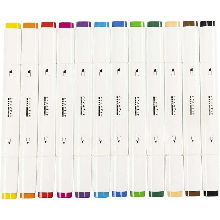 Creativ Illustration Markers - Standard Colours (12pcs) - Highlight Crafts
