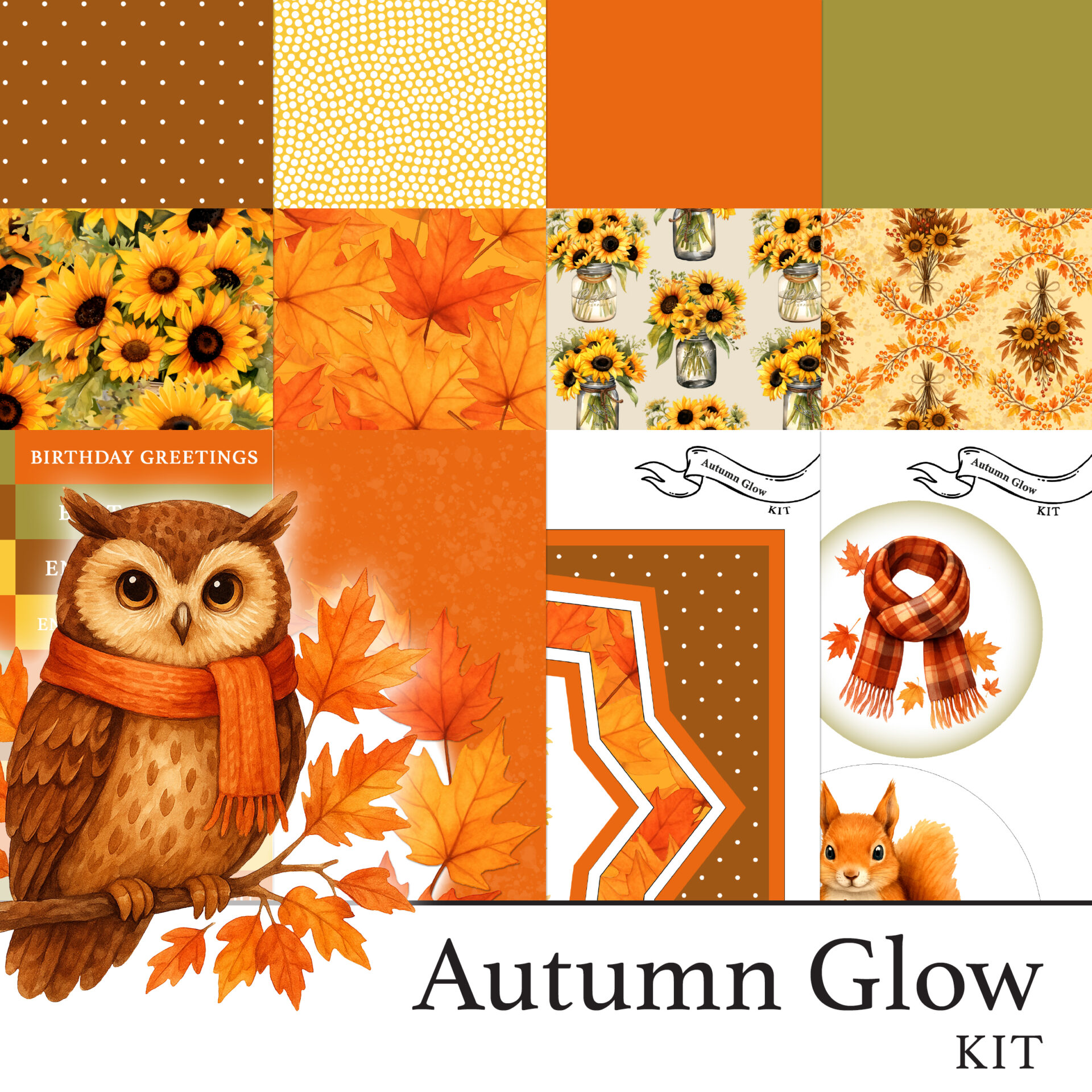 The Crafty Witches Autumn Glow Download Kit - Highlight Crafts