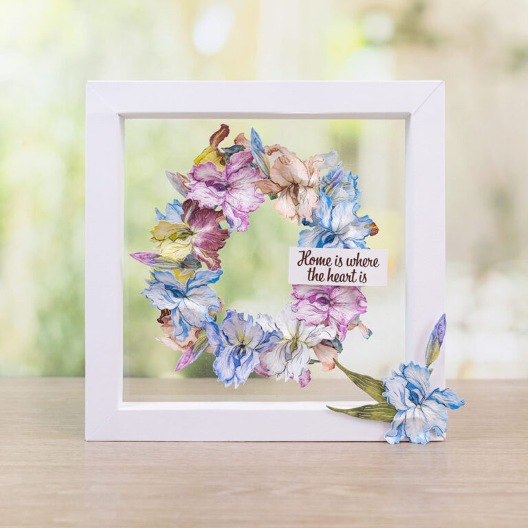 Two Red Robins Flower of the Month Iris Trio Collection - Highlight Crafts