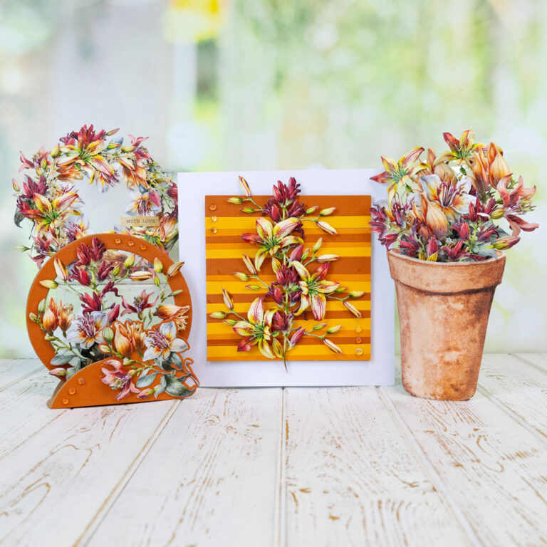 Two Red Robins Flower of the Month Lily Collection - Highlight Crafts