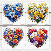 Highlight Luxe Floral Extravaganza XL Heat Transfer Sheet Bundle ...
