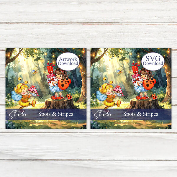 In The Studio Spots & Stripes SVG & Artwork Downloads Bundle ...