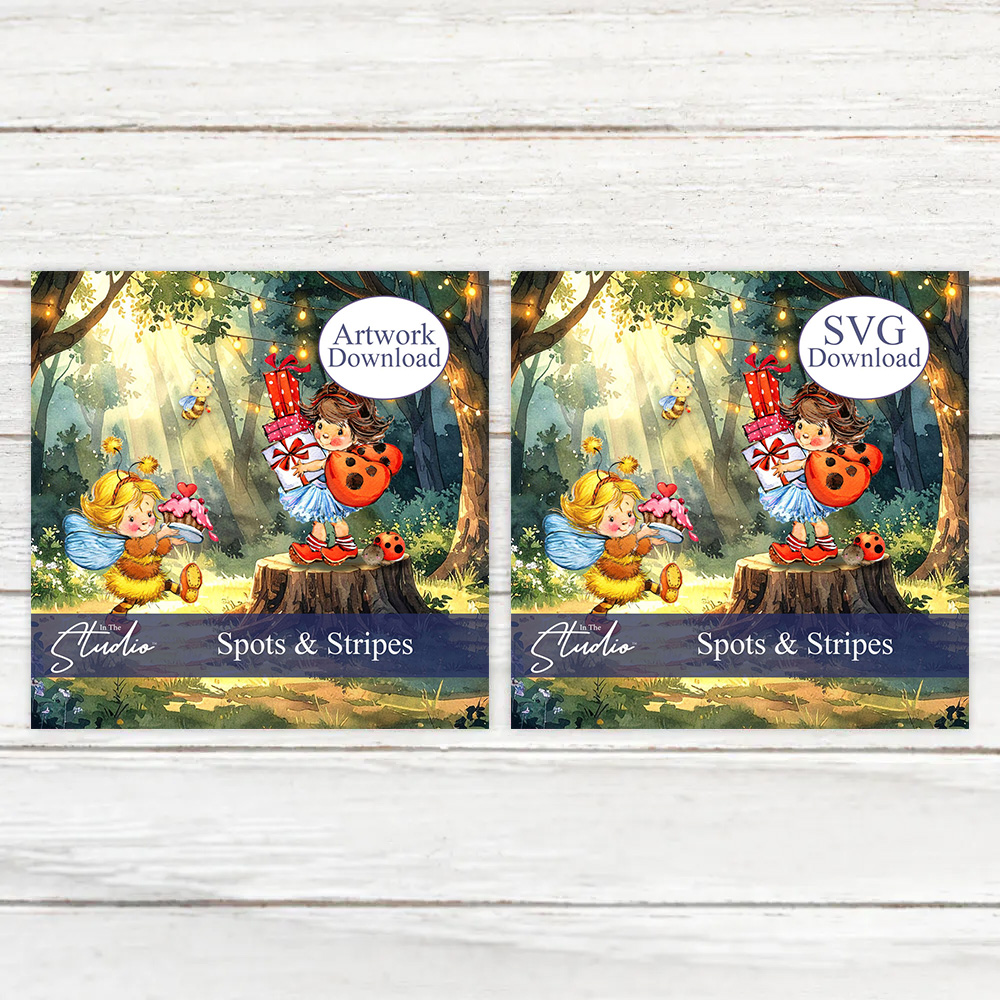 In The Studio Spots & Stripes SVG & Artwork Downloads Bundle ...