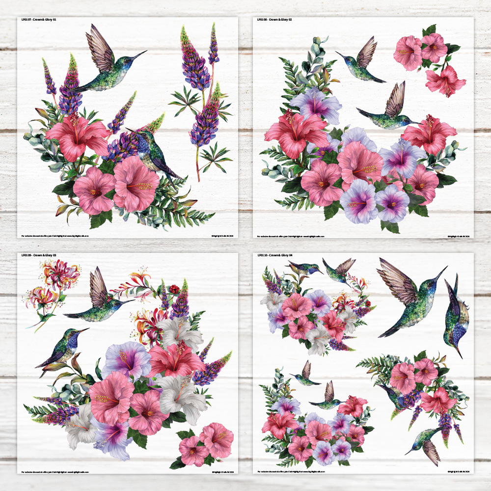 Highlight Luxe Crown & Glory Large Heat Transfer Sheet Bundle ...