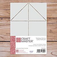 Craft Master Triangle Pop Up Card Template Stencil - Highlight Crafts