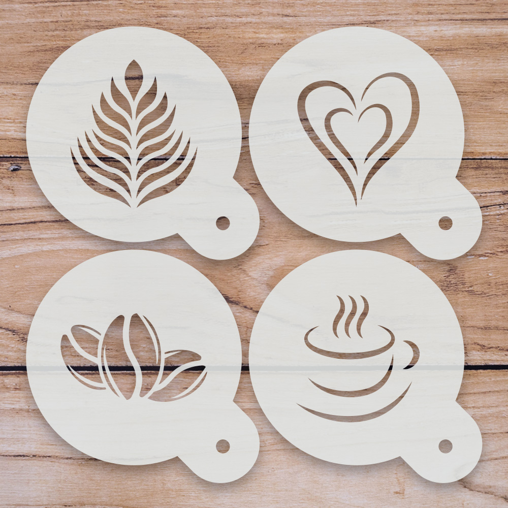 Craft Master Coffee Icons Stencil Set - Highlight Crafts