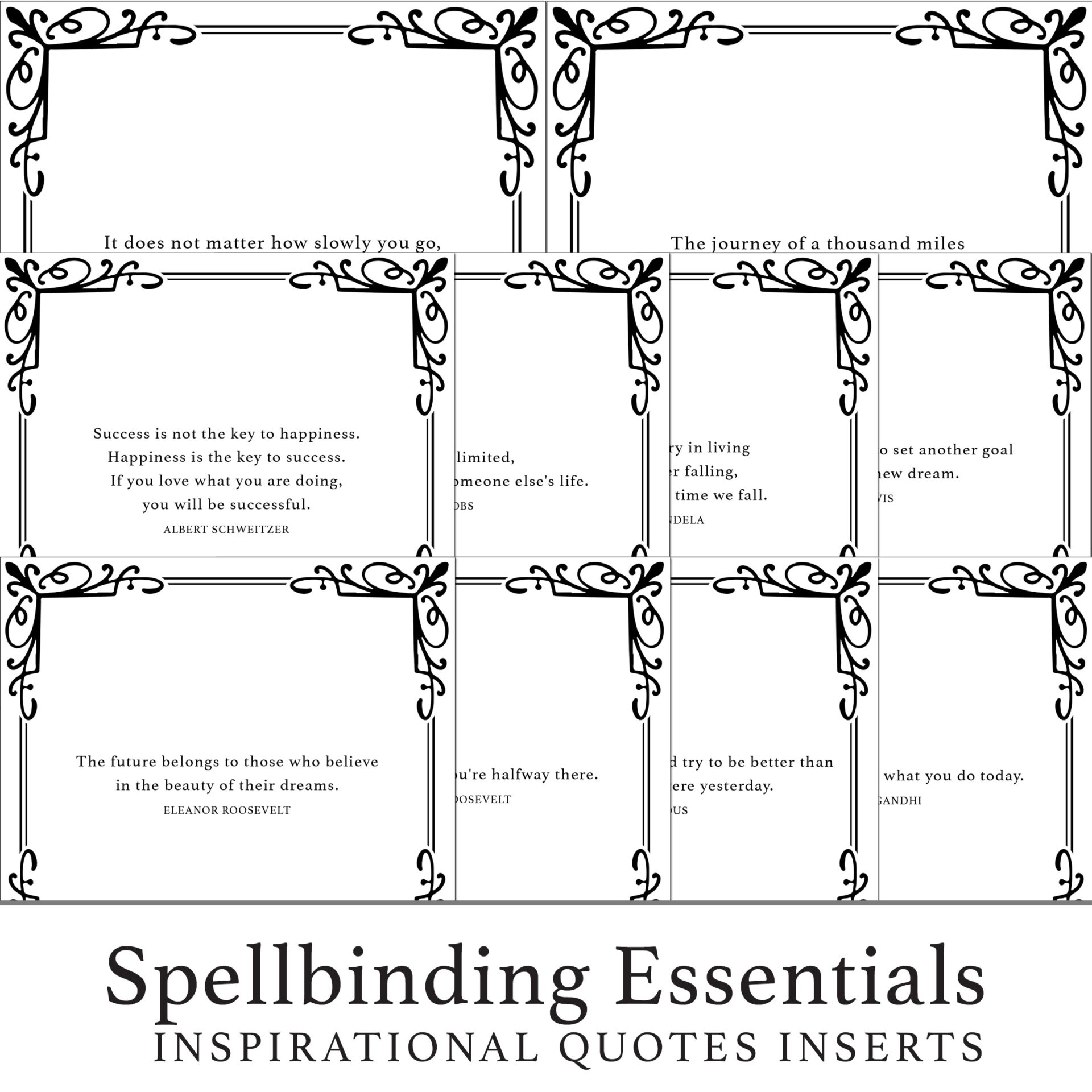 The Crafty Witches Essential Inserts: Inspirational Quotes Download ...