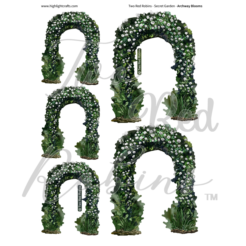 Two Red Robins Archway Blooms Reflections Download 7 - Highlight Crafts