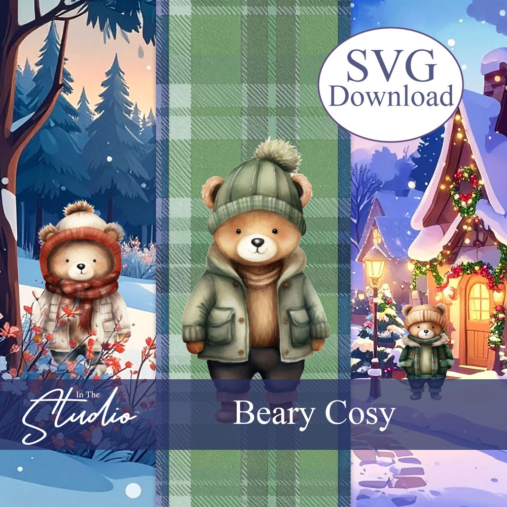 In The Studio Beary Cosy SVG Download - Highlight Crafts
