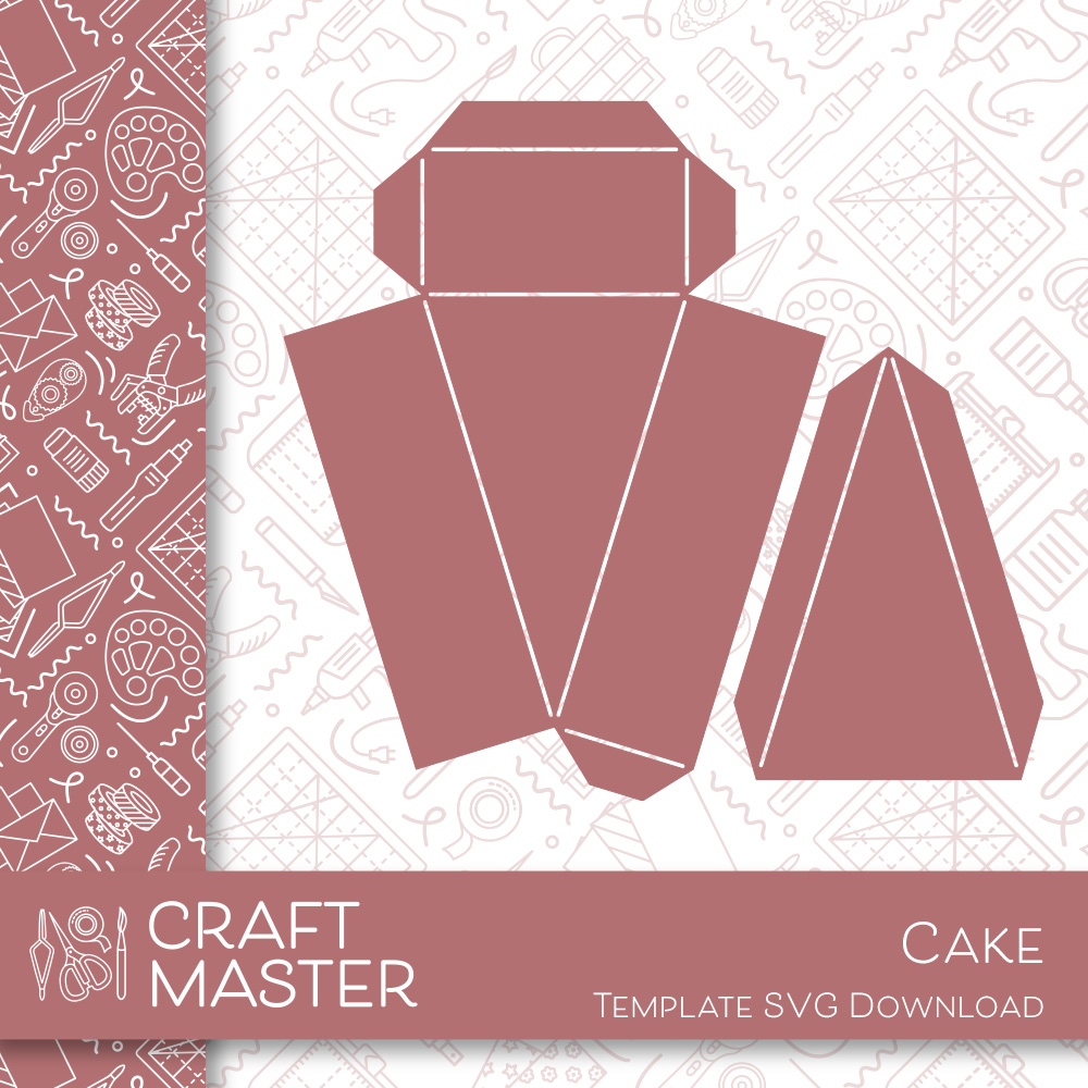 Craft Master Cake Template SVG Download - Highlight Crafts