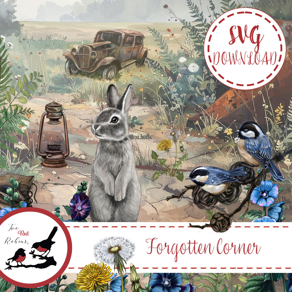 Two Red Robins Forgotten Corner SVG Download - Highlight Crafts