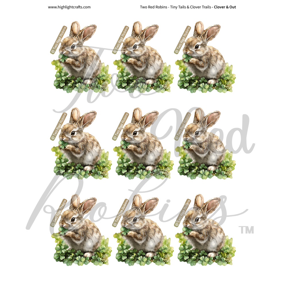 Two Red Robins Clover & Out Reflections Download - Highlight Crafts