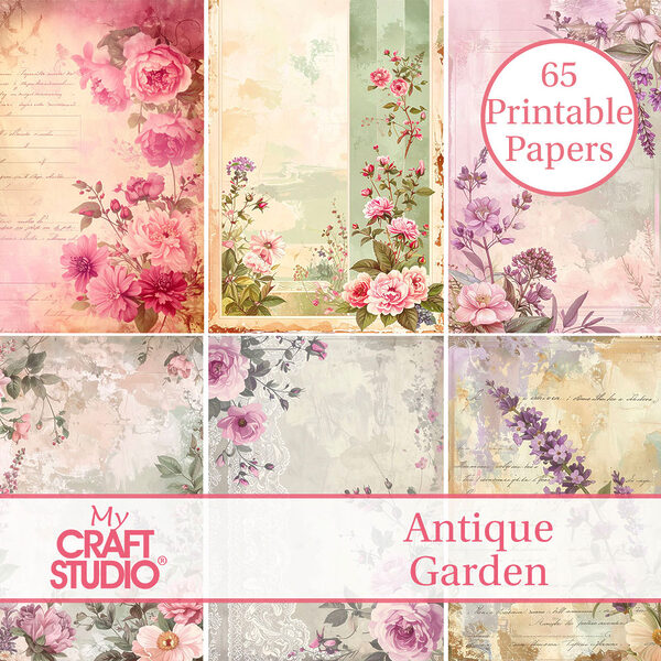 My Craft Studio Antique Garden Papers Download - Highlight Crafts