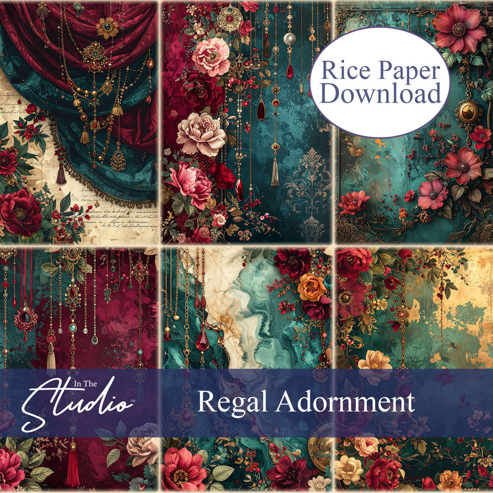 In The Studio Regal Adornment Mini Rice Paper Download - Highlight Crafts
