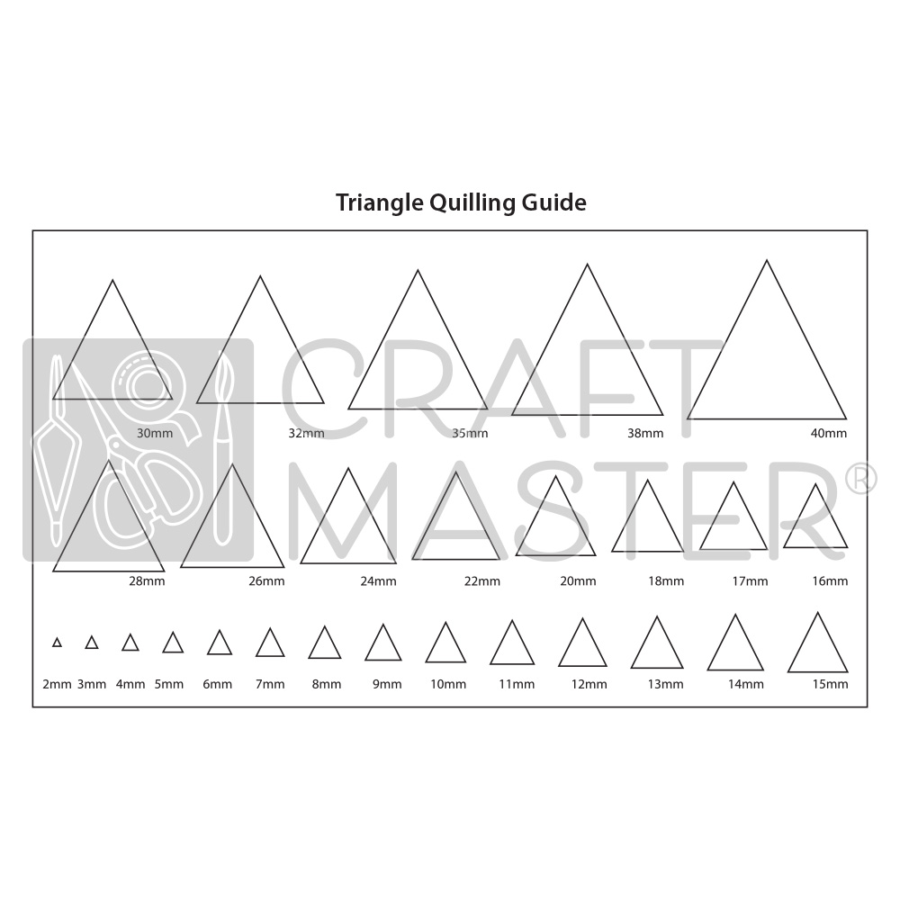 Craft Master Quilling Triangle Guide Download - Highlight Crafts
