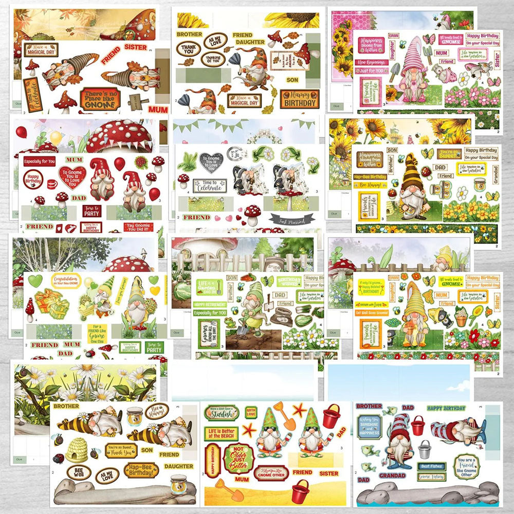 Debbi Moore Designs Gnomes Side Scenes Cardmaking Kit - Highlight Crafts