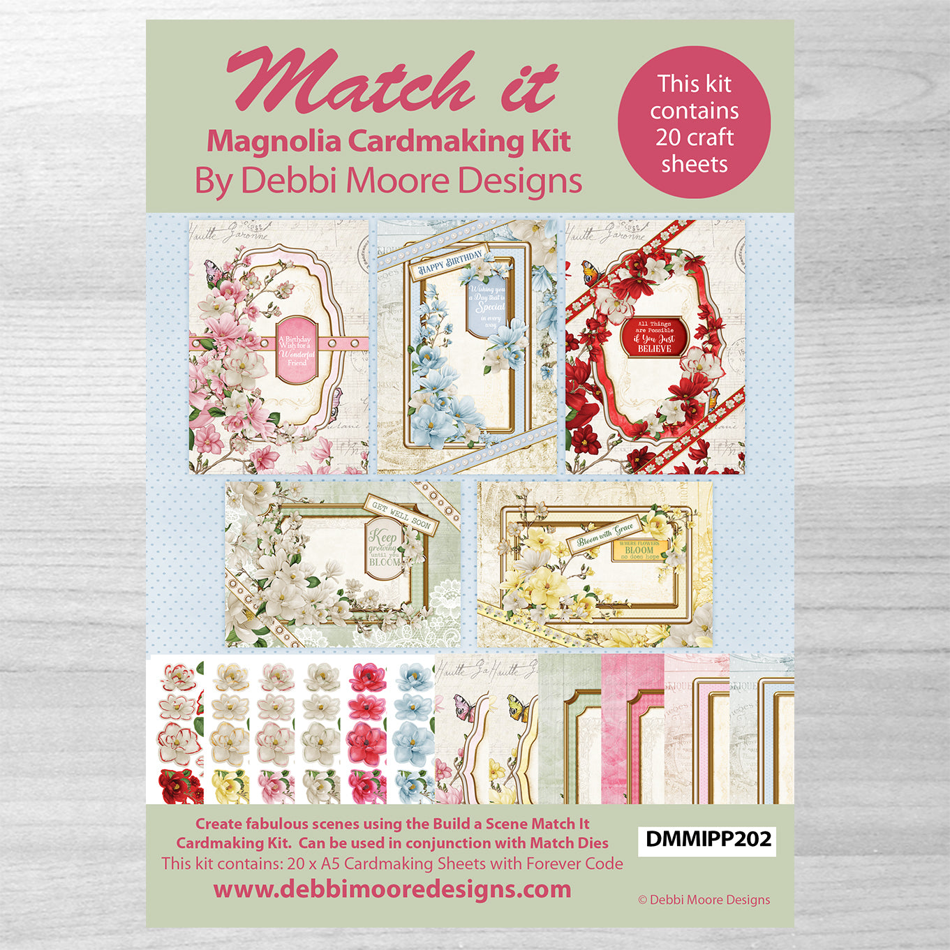 Debbi Moore Designs Match It Magnolia Dreams Cardmaking Kit - Highlight ...