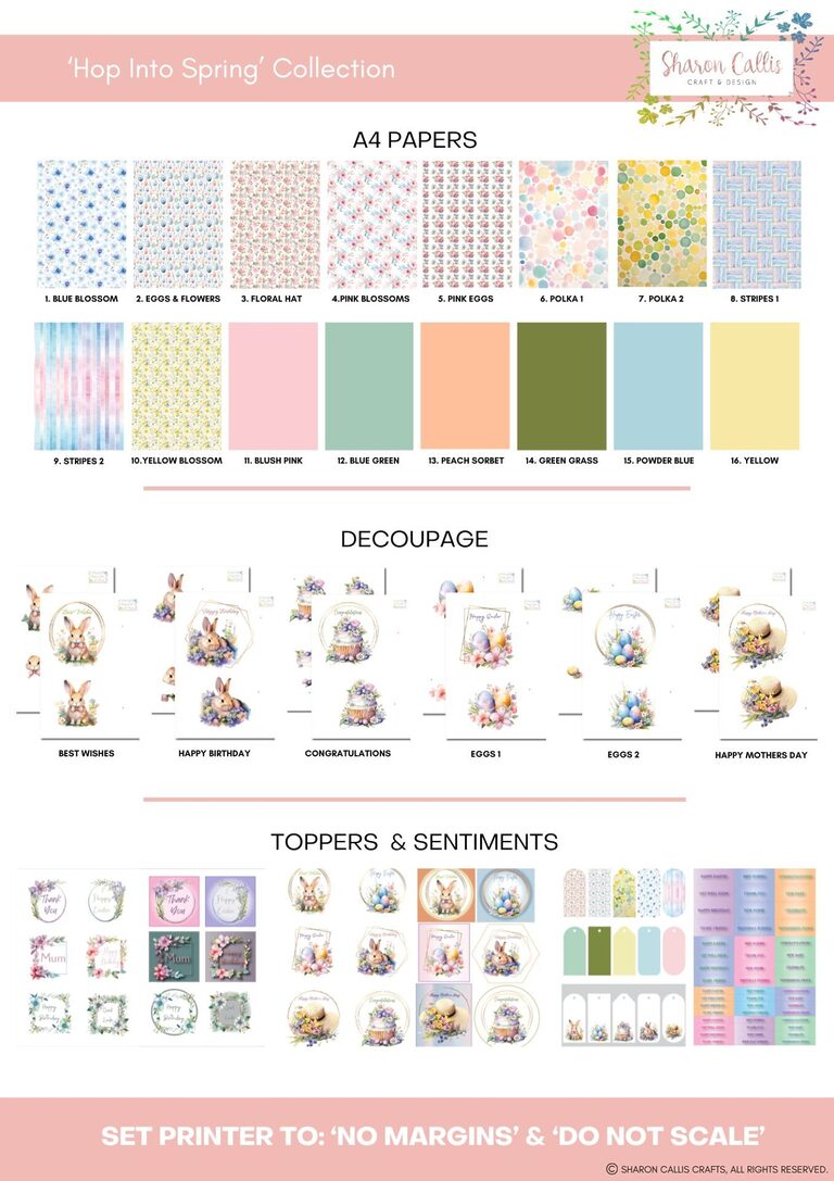 The Crafty Witches - Sharon Callis Hop into Spring Digital Collection ...