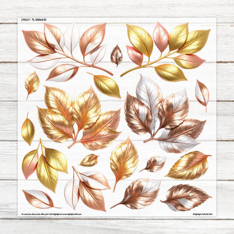 Highlight Luxe Gilded 1 - 4 Large Heat Transfer Sheet Bundle ...