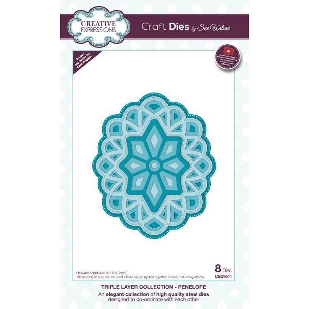 Creative Expressions Penelope Triple Layer Die Set - Highlight Crafts