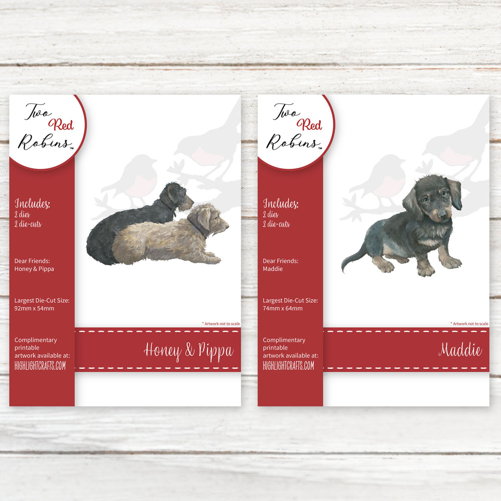 Two Red Robins Dear Friends Die Collection - Highlight Crafts