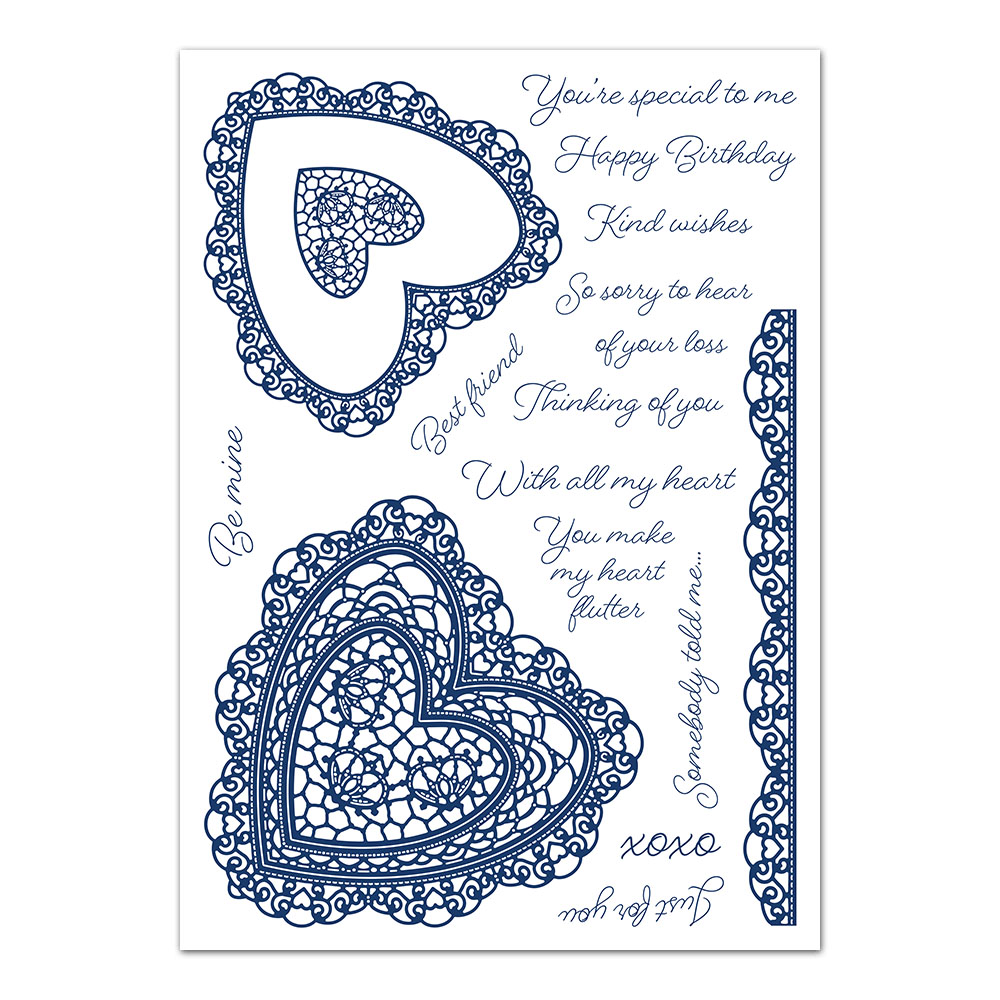 Tattered Lace Lovers Of Lace Stamp Set - Highlight Crafts