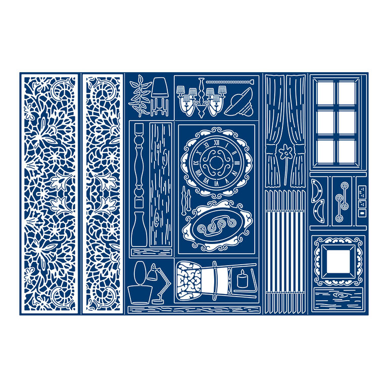Tattered Lace Bench Fold Cardshape Die Set - Highlight Crafts