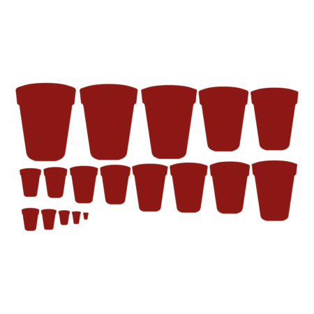 Two Red Robins Plant Pot Fundamentals Die Set - Highlight Crafts