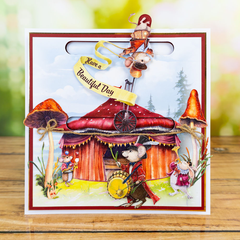 Two Red Robins Toadstool Tightrope Die Set - Highlight Crafts